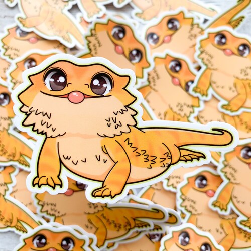 Bearded Dragon Sticker Beardie Sticker Bearded Dragon Mom - Etsy
