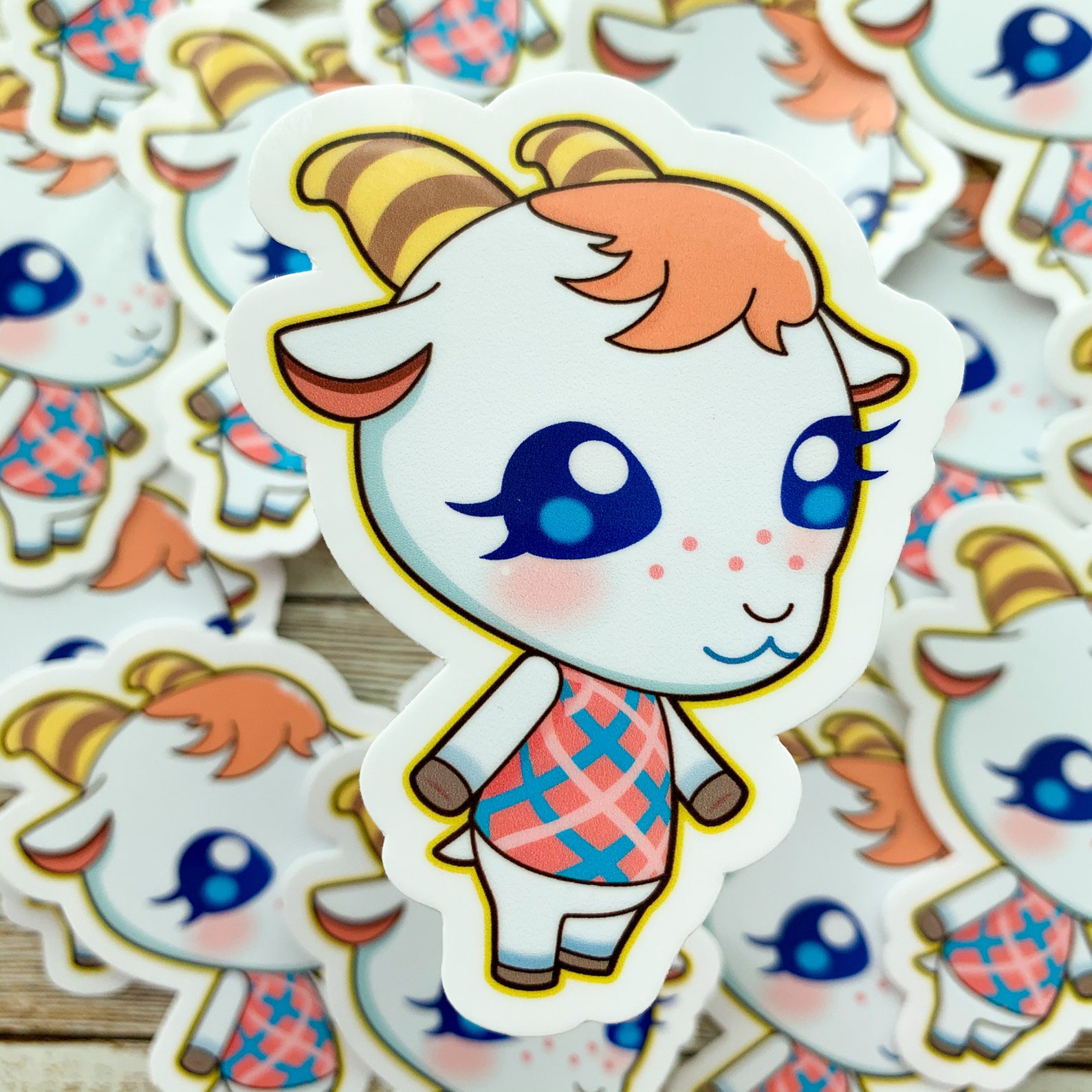 Chèvre Animal Crossing Vinyl Sticker / New Horizons / ACNH / - Etsy