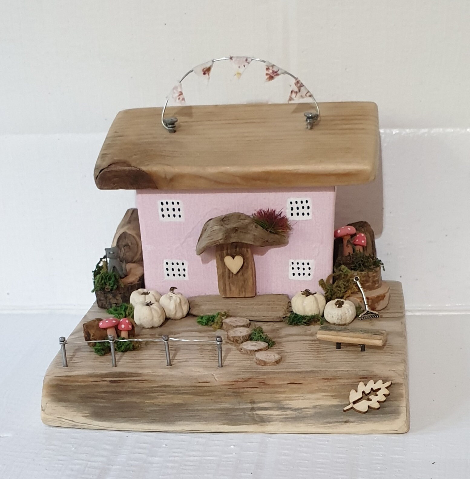 Miniature Cottage Country Cottage Pink Cottage Wooden - Etsy