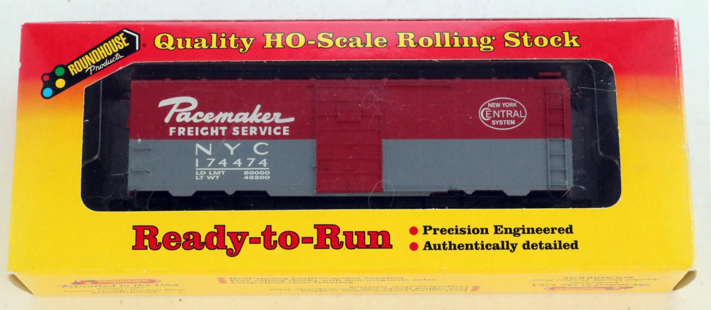 HO Scale Pacemaker Freight Service Rolling Stock NYC 174474. Roundhouse ...