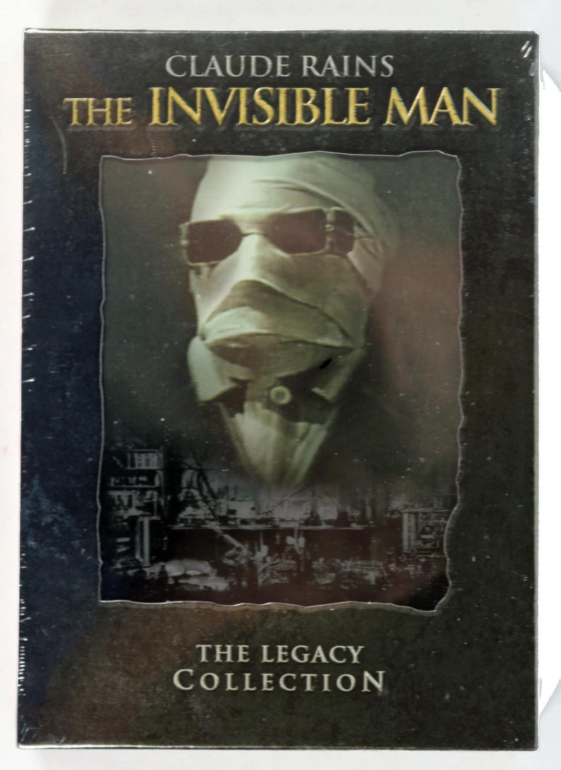 The Invisible Man: the Legacy Collection (DVD, 2004, 2-disc Set) New ...