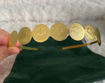 Headpiece Lira Coin Arabic Hair Egyptian Saudi Emirati Kuwaiti Omani ...