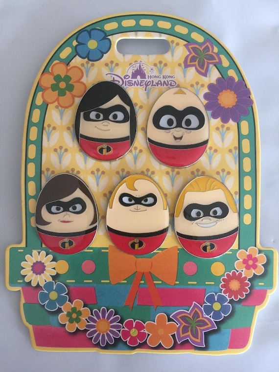 DISNEY PINS The INCREDIBLES 5 Pin Set As Shown | Etsy