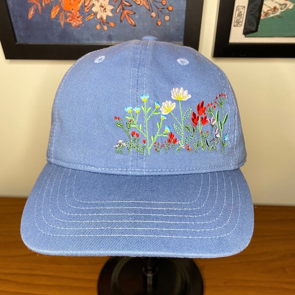 Flower Baseball Cap - Etsy