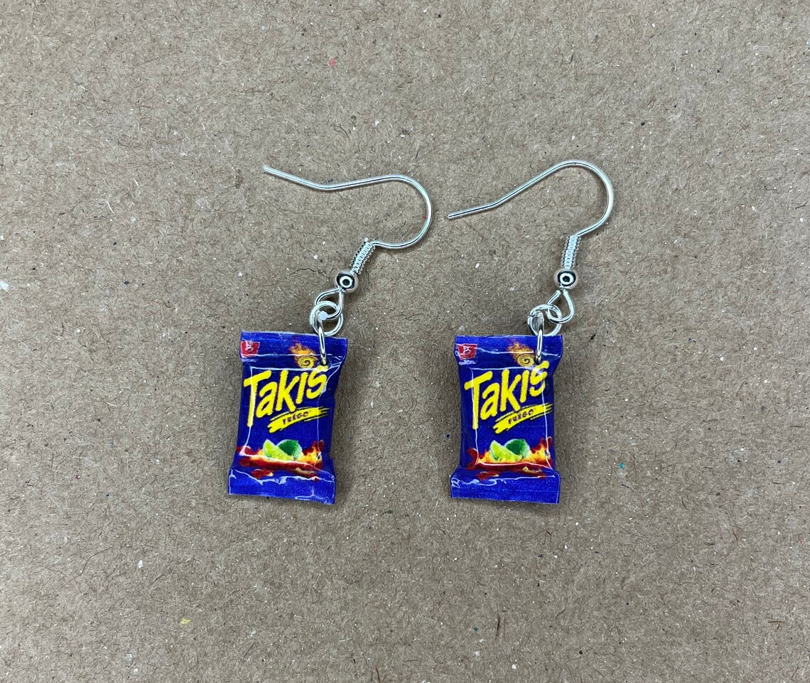 TAKIS Novelty Dangle Crisp/chip Packet Earrings - Etsy