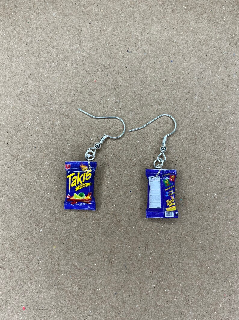 TAKIS Novelty Dangle Crisp/chip Packet Earrings | Etsy