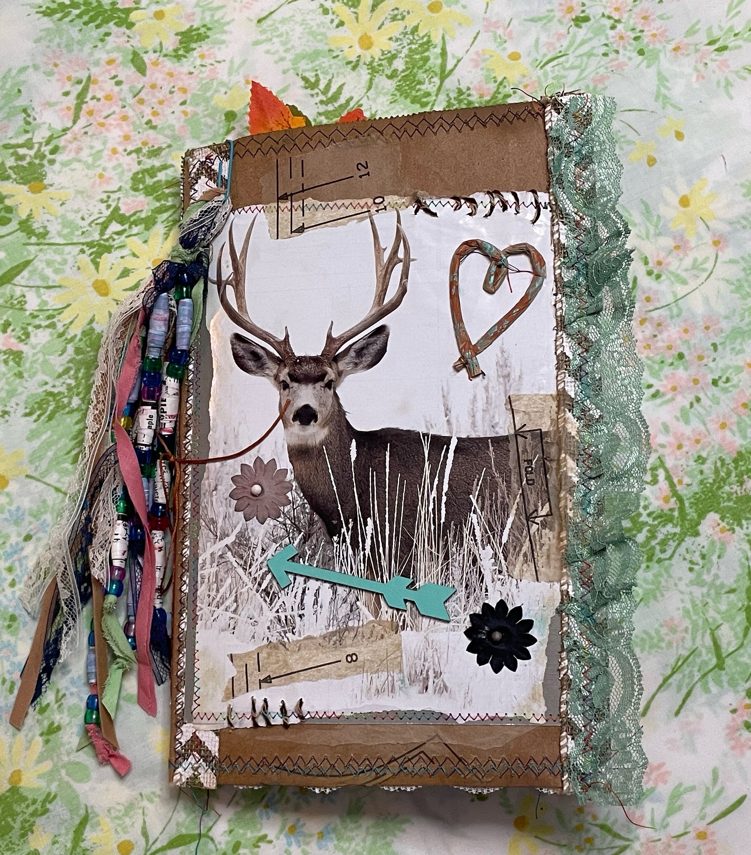 Deer Journal, Boho, Nature Junk Journal, Outdoor Lover Journal, Travel ...