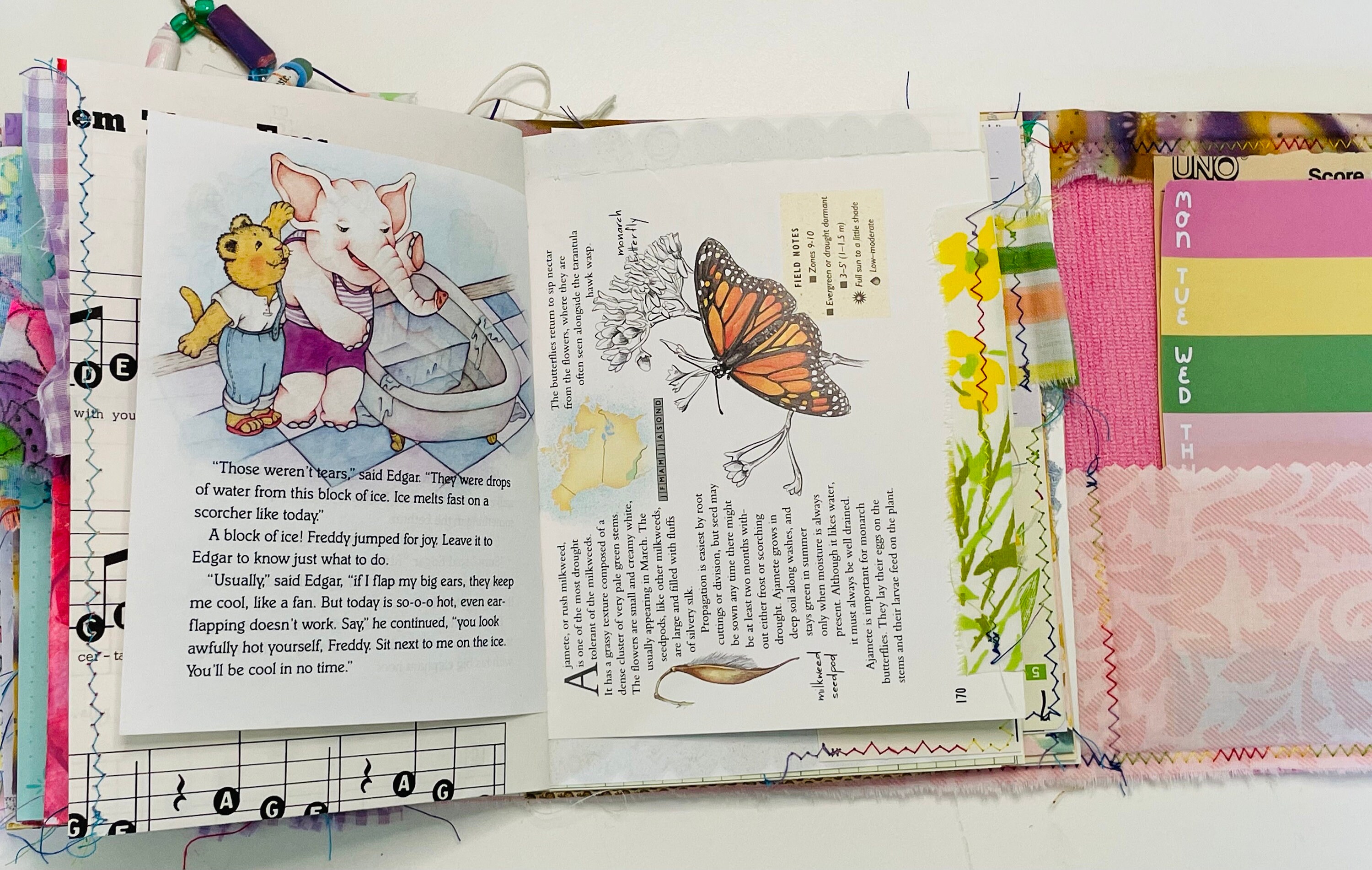 Junk Journal, Elephant Junk Journal, Eclectic Journal, Art Journal ...