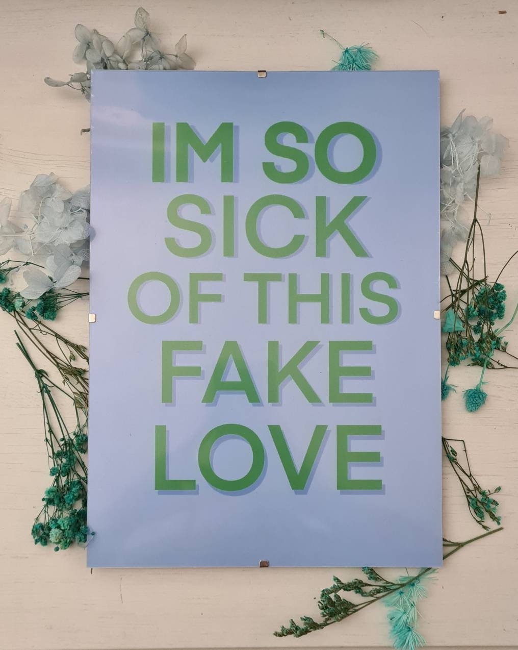 BTS Kpop Fake Love Poster - Etsy