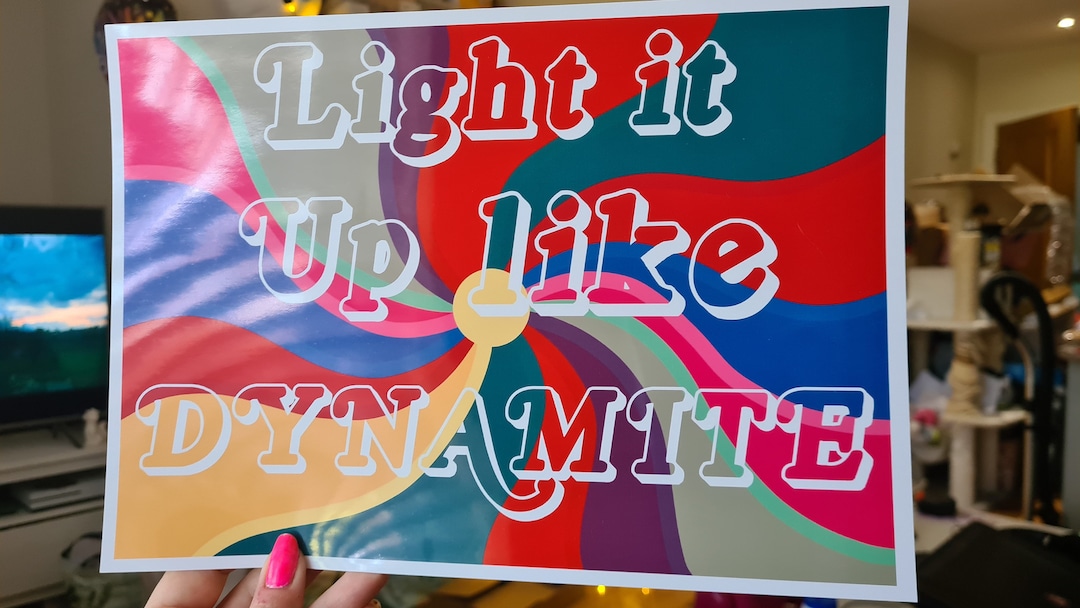 BTS Kpop Dynamite Poster - Etsy