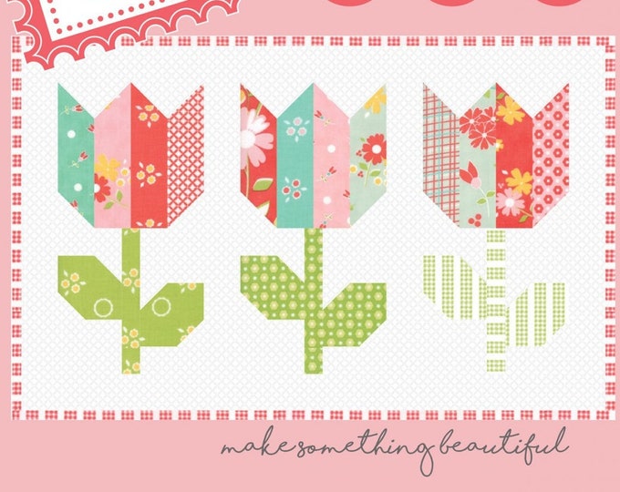 Mini Tulip Market Pattern by Coriander Quilts*tulip Mini Quilt*tulips ...