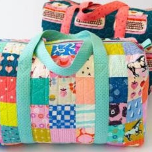 Patchwork Duffle Pattern by Knot & Thread Designsquilted - Etsy