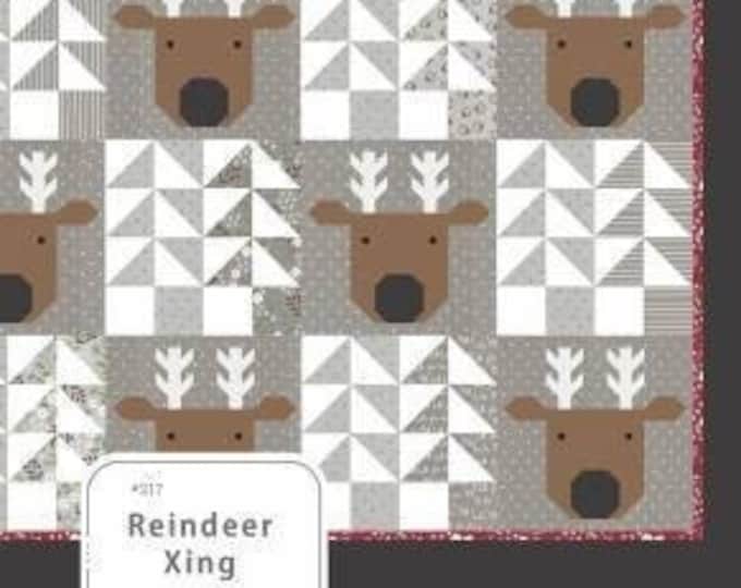 Reindeer Xing Quilt Pattern by Lella Boutique*christmas Quilt*holiday ...