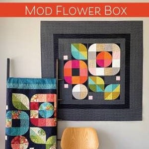 Mod Flower Box Quilt Pattern by Robin Pickens Incflower Box | Etsy