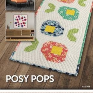 Posy Pops Runner Pattern by Atkinson Designs*posy Table Runner*posy ...