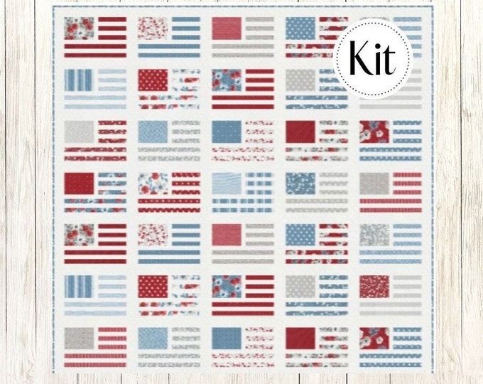 Miss Americana Quilt Kit Featuring Old Glory by Lella Boutique (CCK ...