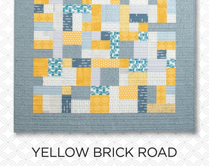Yellow Brick Road Quilt Pattern*beginner Quilt Pattern*scrappy Quilt ...