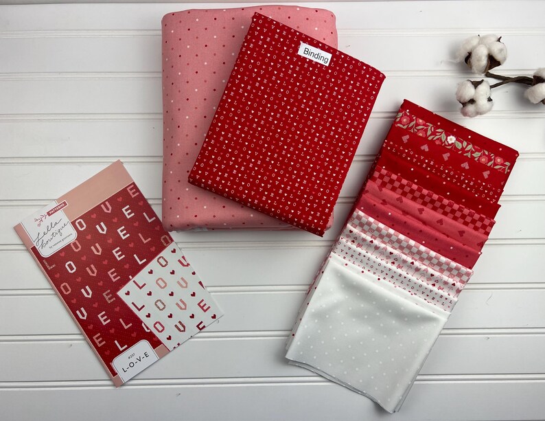 L-O-V-E Quilt Kit Featuring Love Blooms by Lella Boutique*valentine ...