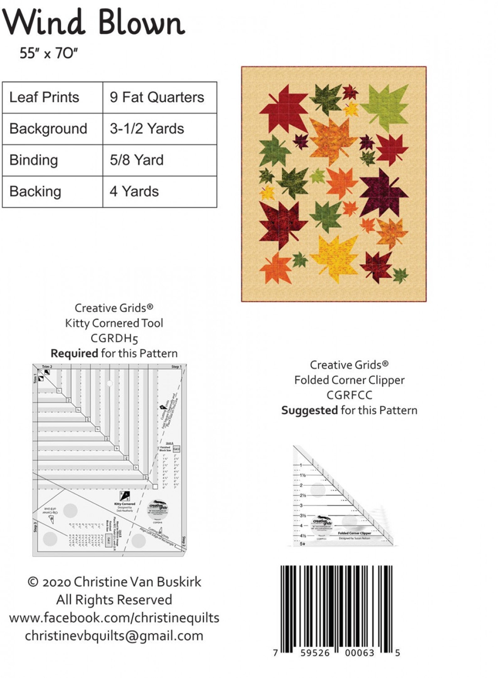 Wind Blown Quilt Pattern*fall Leaves Quilt*fall Quilt Pattern*autumn ...