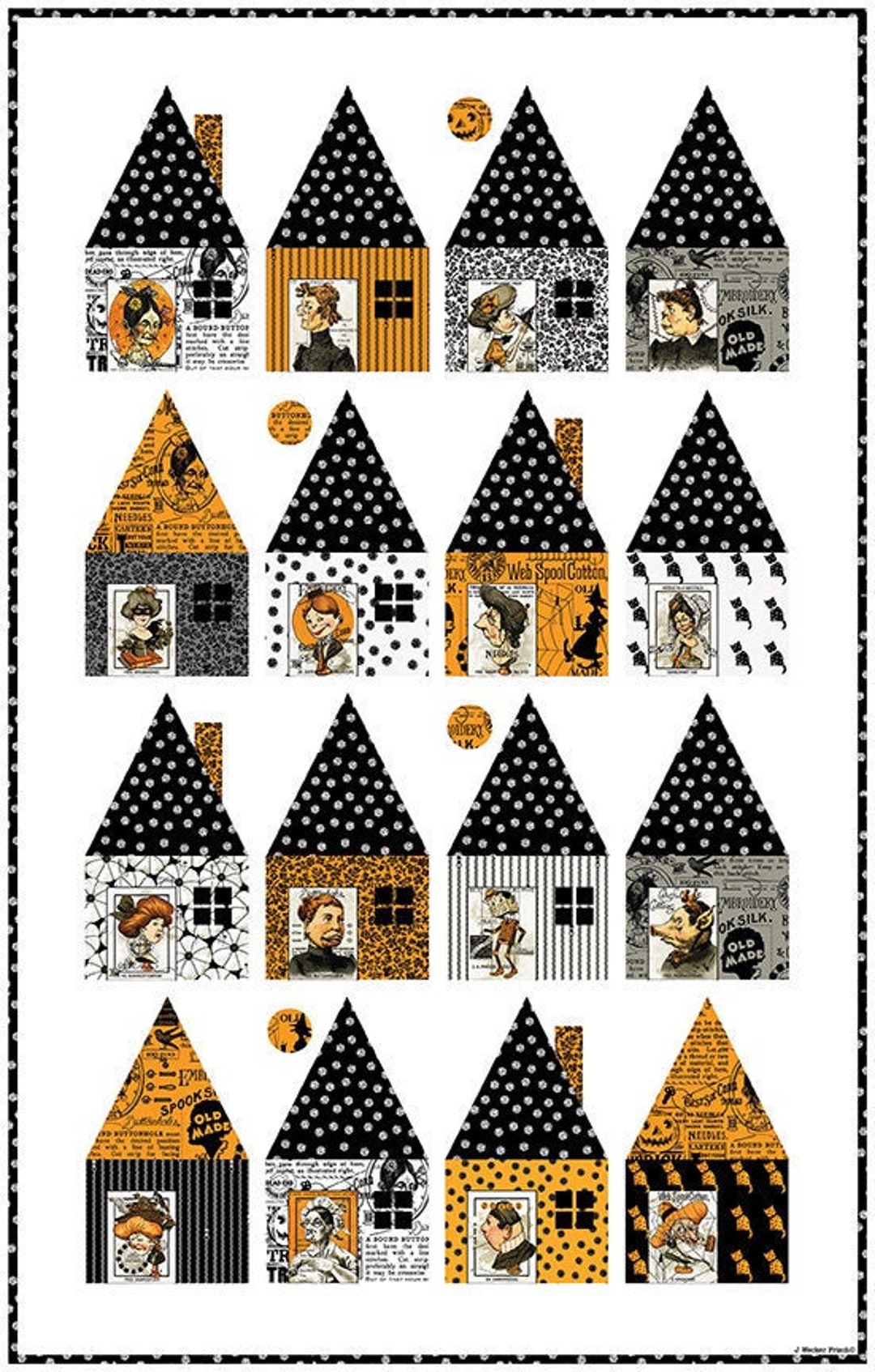 Cabin Chills Quilt Pattern*cabin Chills*halloween Quilt Pattern ...
