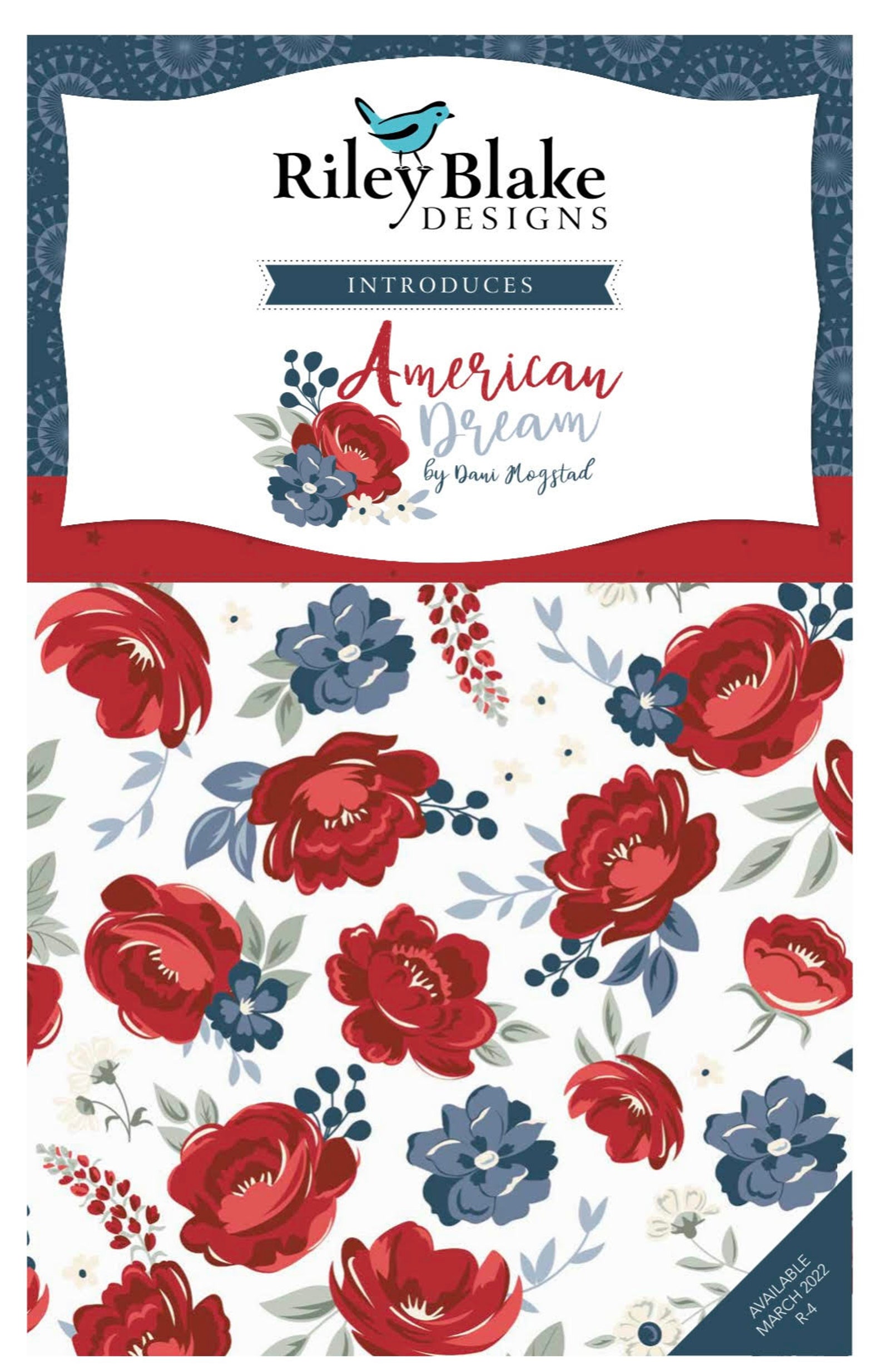 Riley Blake Designs American Dream Patchwork Navy | Etsy