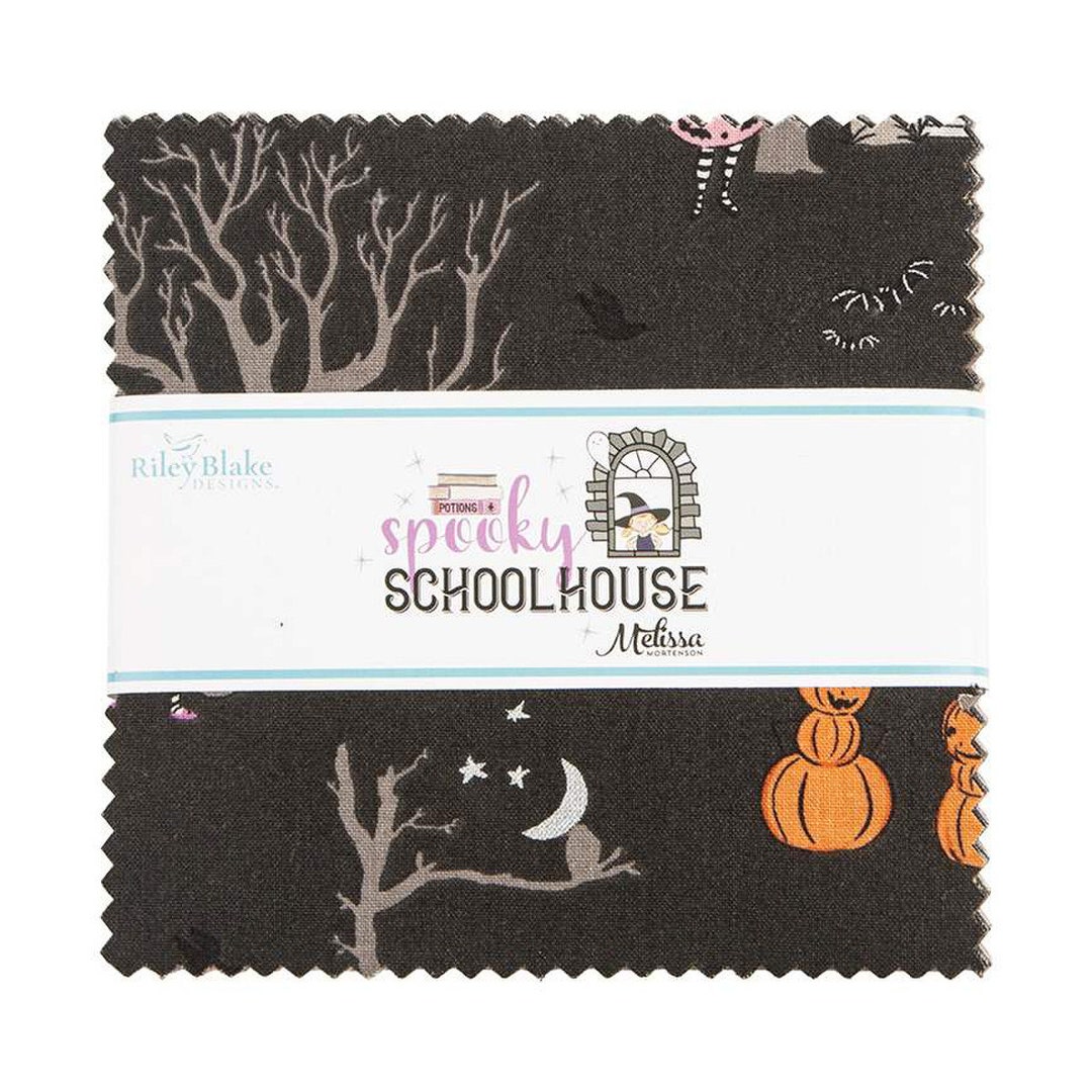 Riley Blake Designs Spooky Schoolhouse 5” Stacker (CC13200) Halloween ...