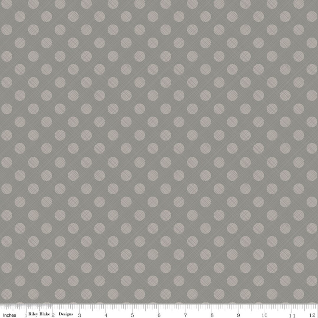 Riley Blake Designs Snowed in Sketched Dots Gray*c10817-gray*1/2 Yard ...
