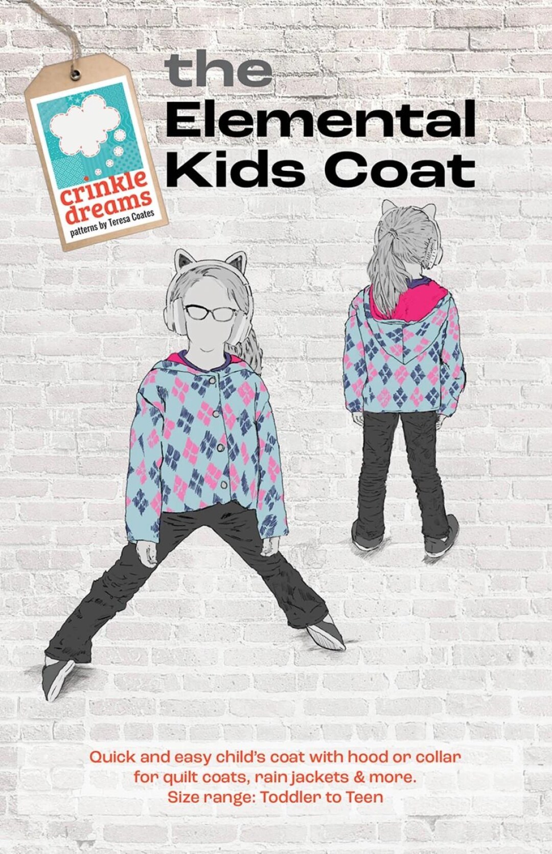 Elemental Kids Coat Sewing Pattern From Crinkle Dreams - Etsy