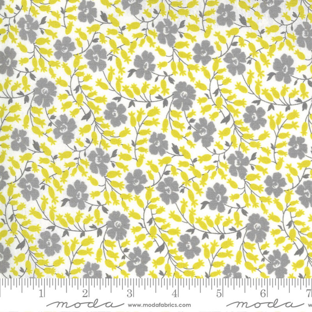 Moda Flowers for Freya Flower Bed Cloud Foggy*23333 21*1/2 Yard ...