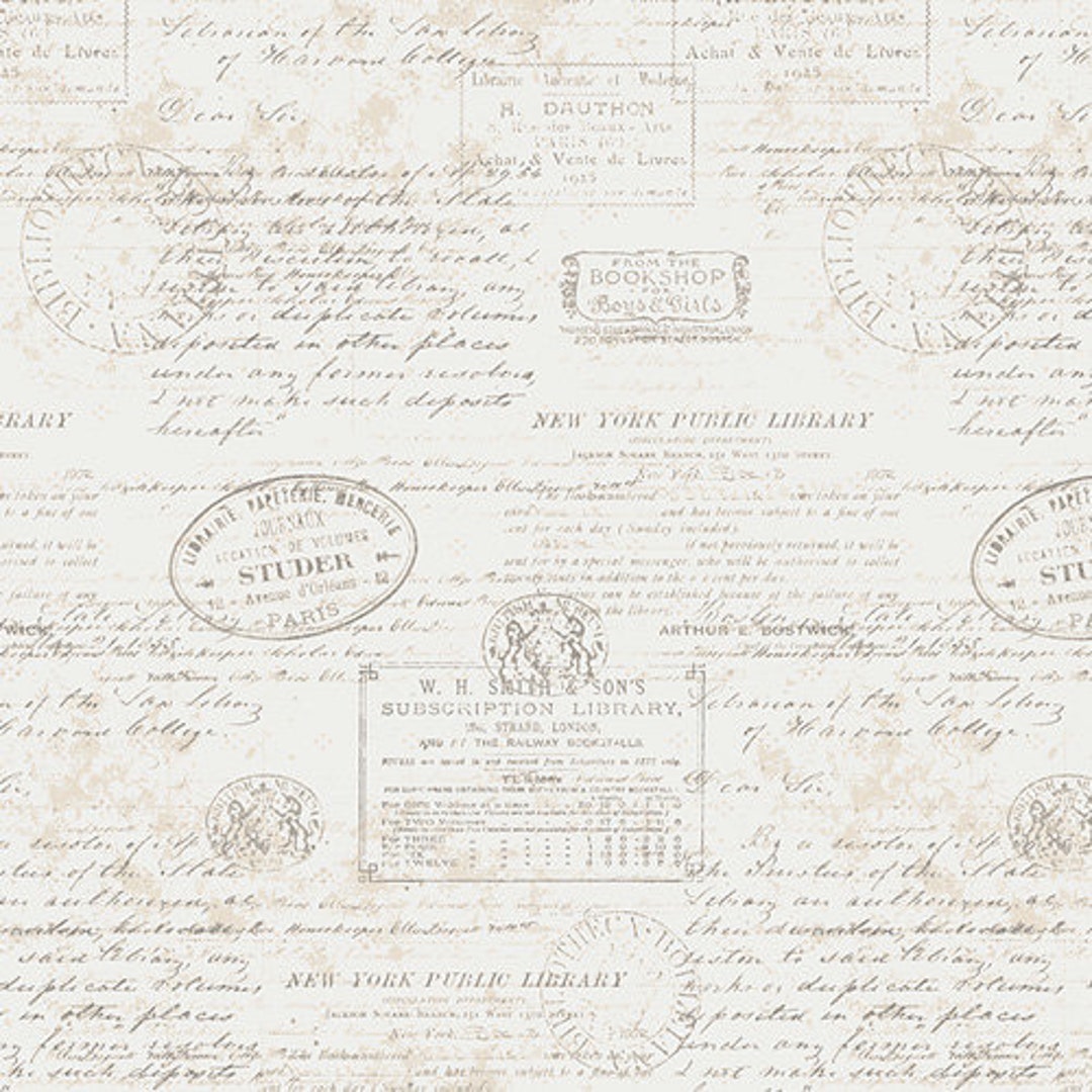 Art Gallery Fabrics Paperie Stamped (PPE-347) 1/2-YD Increments*low ...