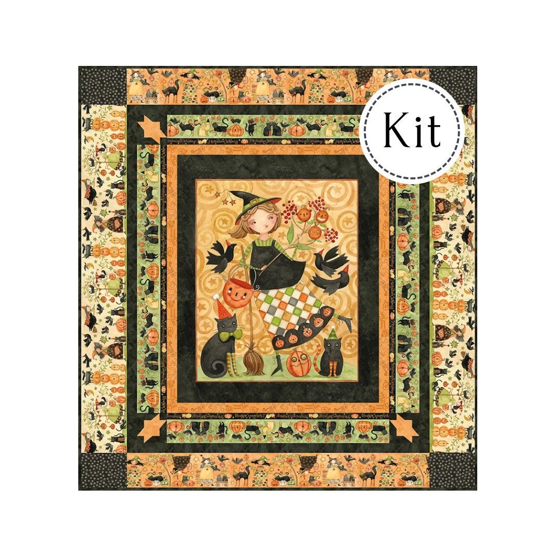 Riley Blake Designs Halloween Whimsy Panel Quilt Kit (CCK 1066)