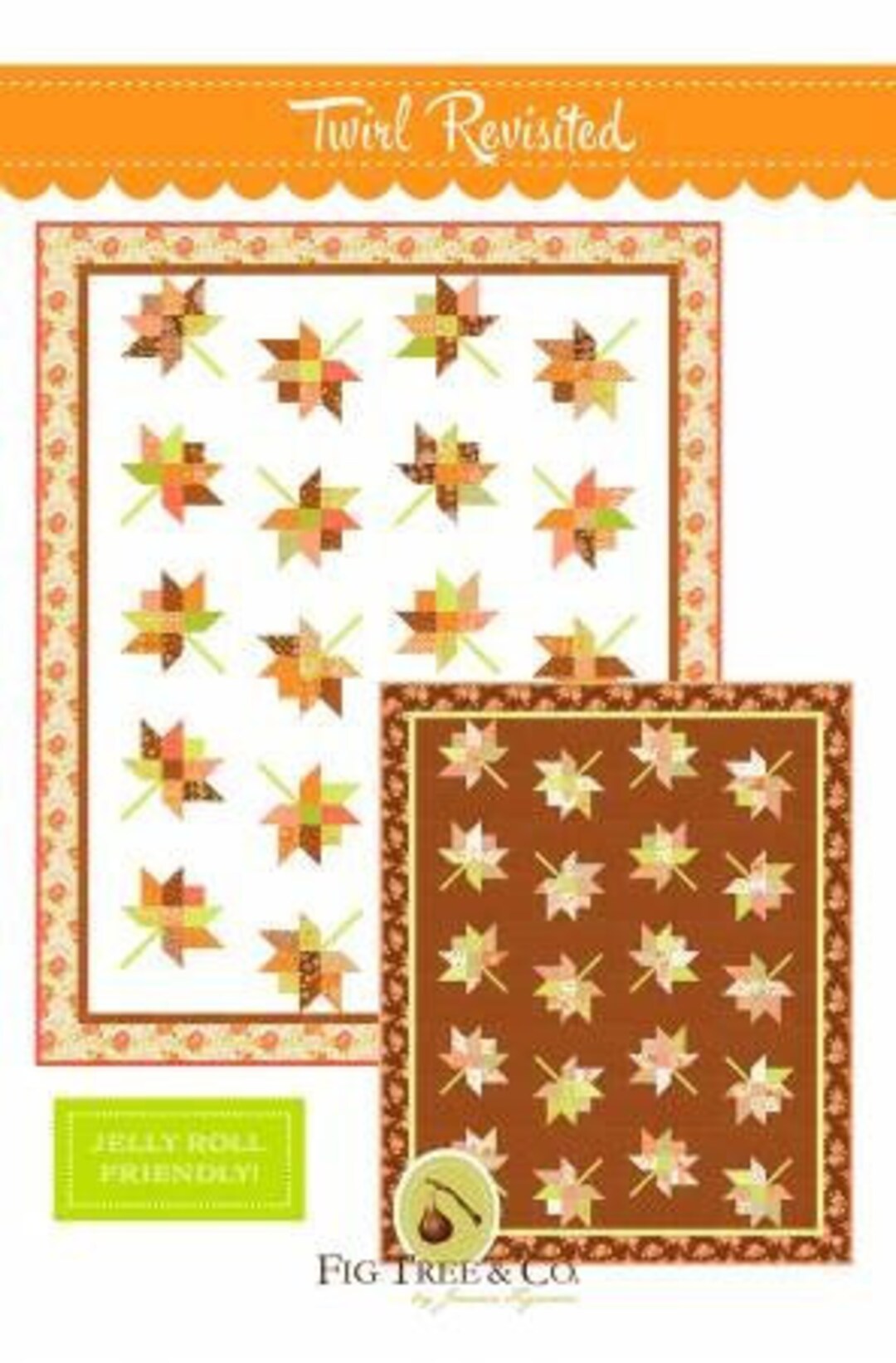 Twirl Revisited Quilt Pattern by Fig Tree & Co.*autumn Quilt*leaves ...