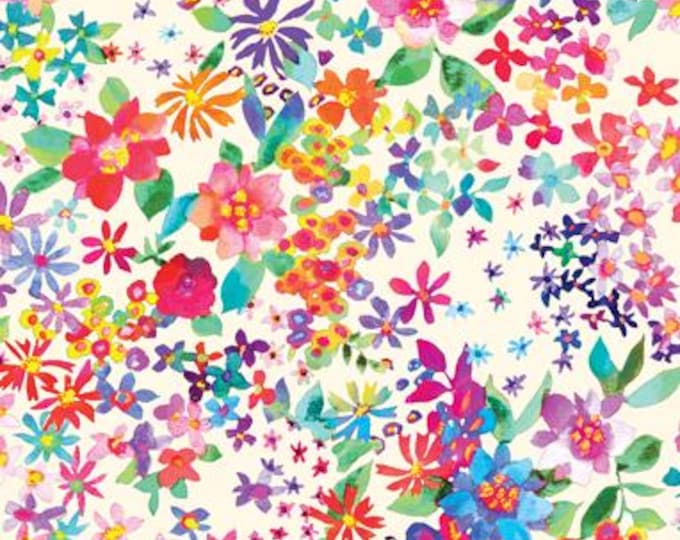 Moda Gradients Auras Dreamy Flowers Onyx (33730 15) 1/2-YD Increments ...