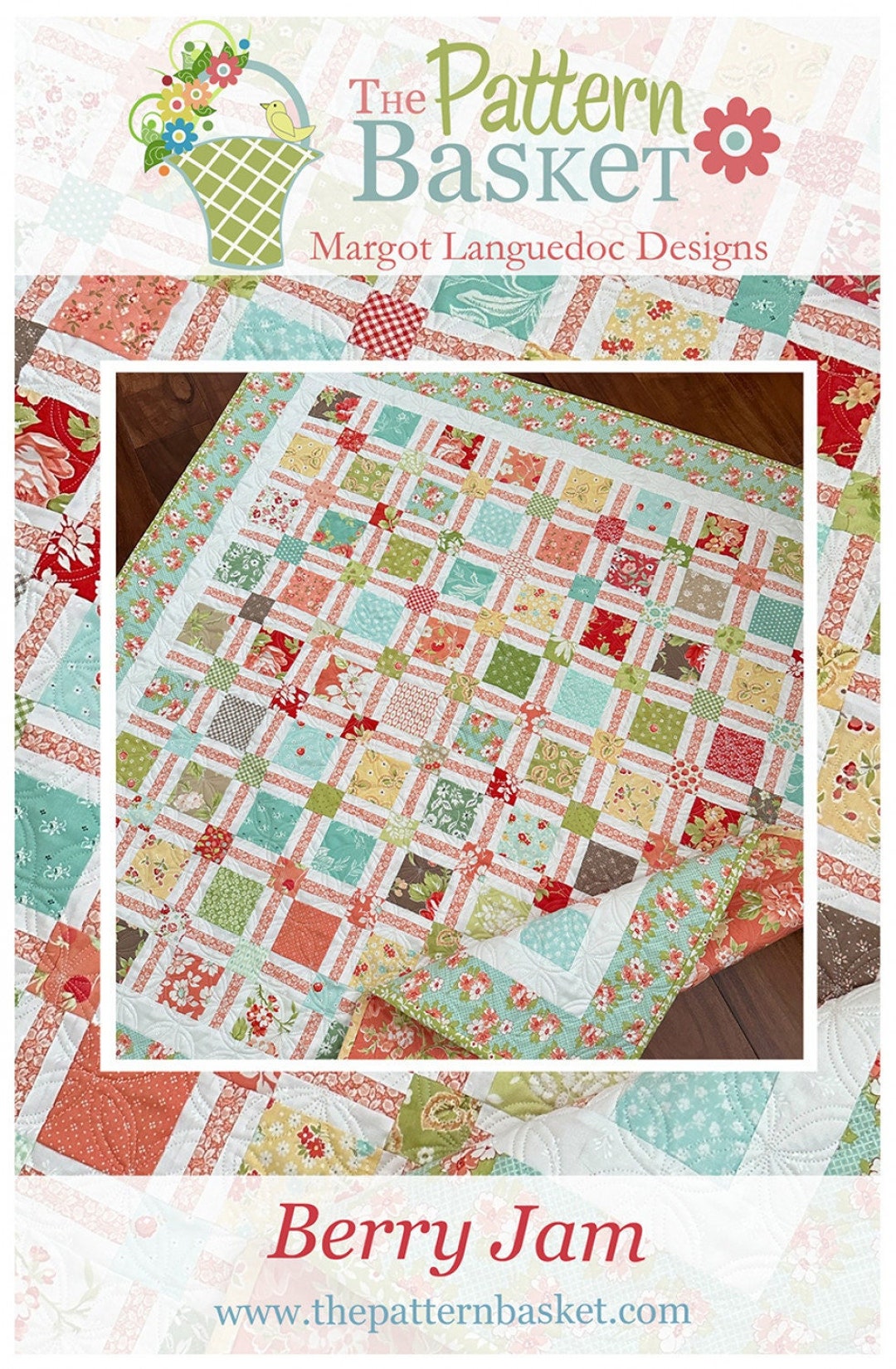 Berry Jam Quilt Pattern From the Pattern Basketcharm Pack Quiltberry ...