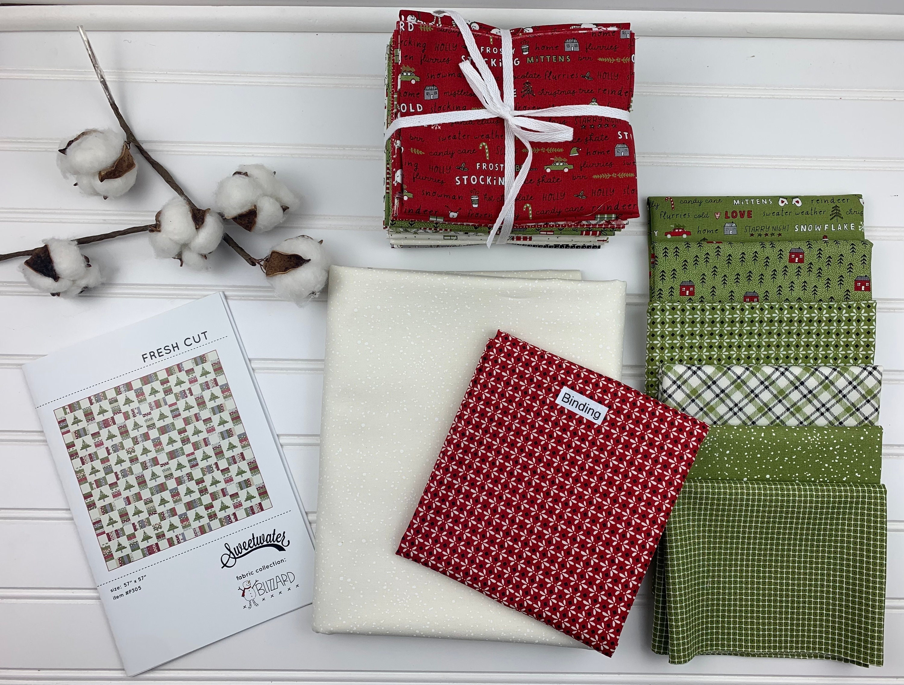 Fresh Cut Quilt Kit Featuring Blizzard by Sweetwater (CCK 10080)