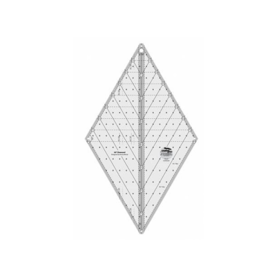 Creative Grids 60 Degree Diamond Ruler*diamond Ruler*60 Degree Ruler ...