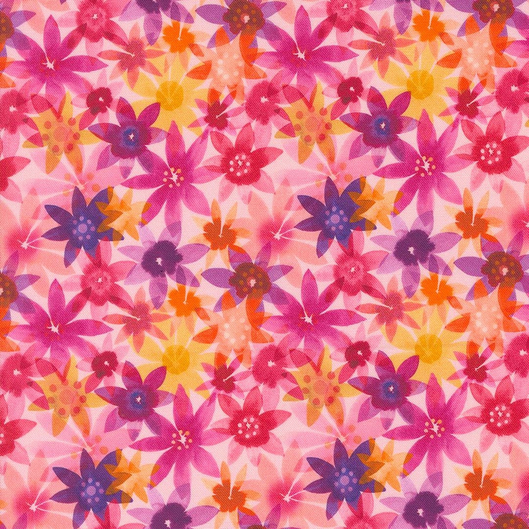 Moda Flower Patches Garden Plot Bubblegum (21827 13) 1/2-YD Increments ...