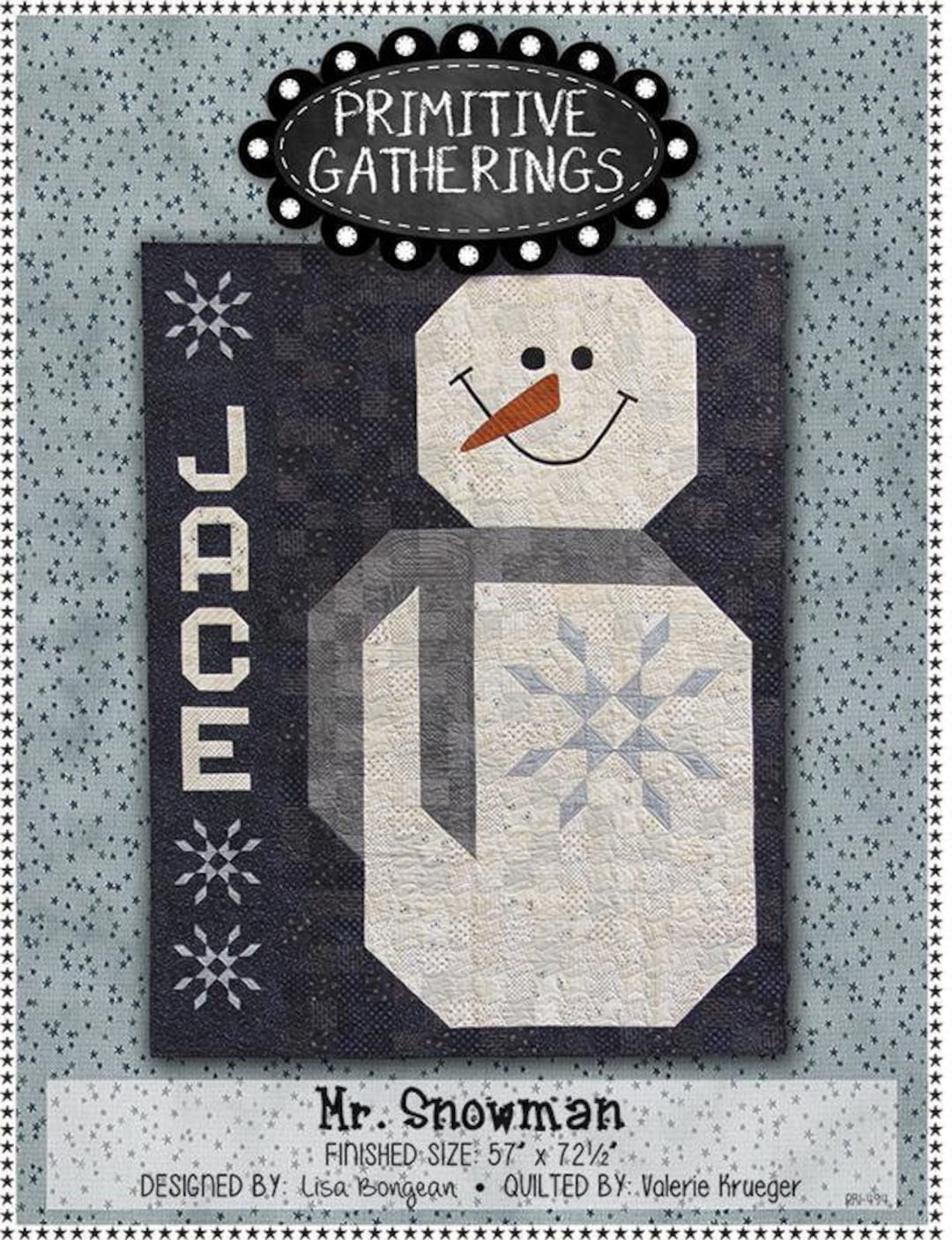 Mr. Snowman Quilt Pattern by Primitive Gatherings*snowman Quilt*snowman ...