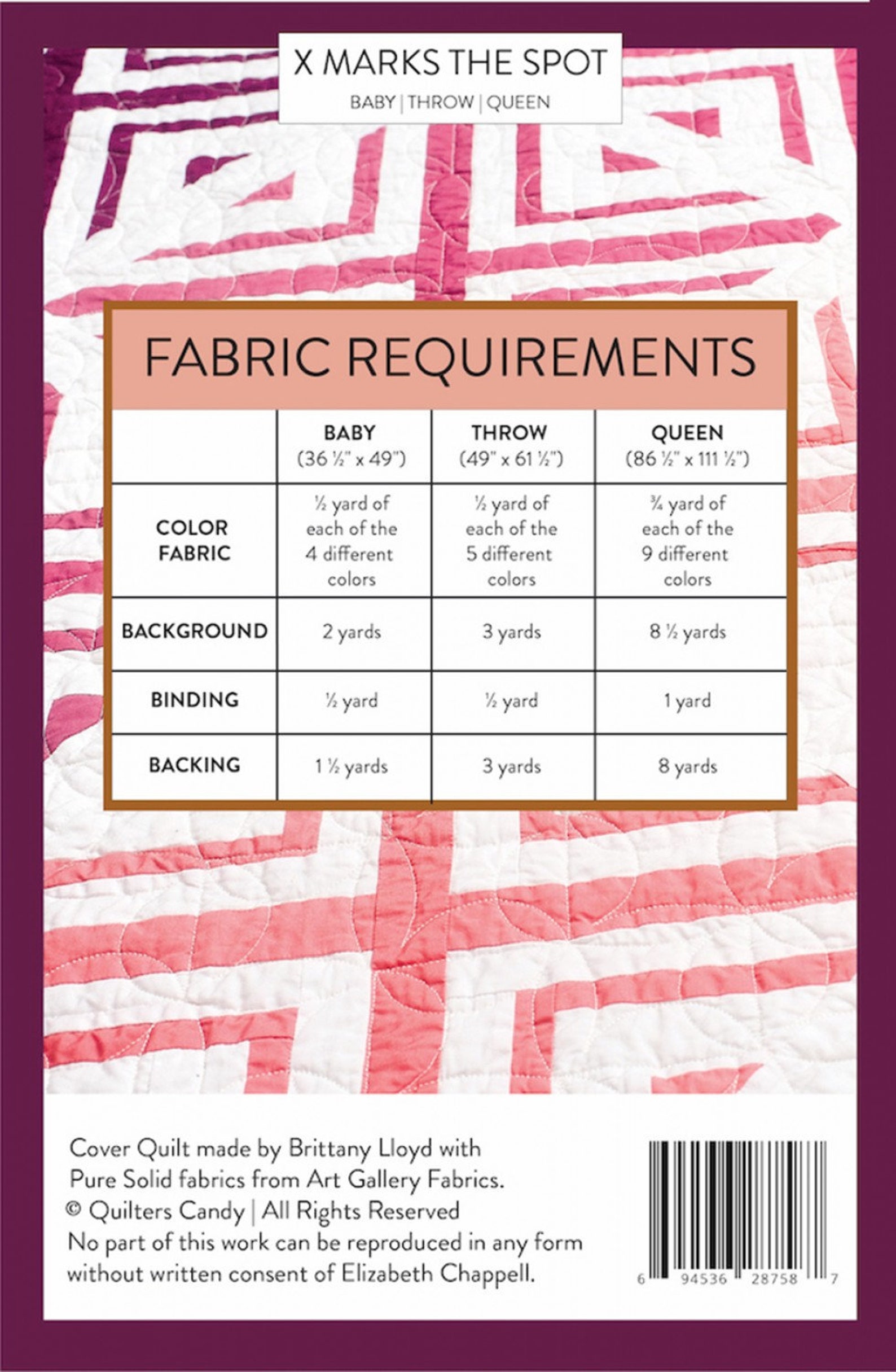 X Marks the Spot Quilt Pattern by Quilter's Candyx Marks - Etsy