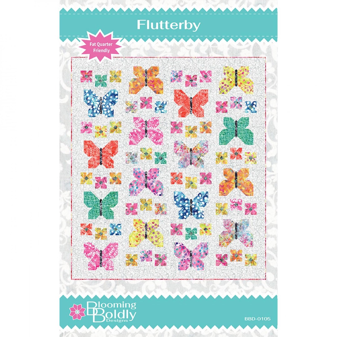 Flutterby Quilt Pattern by Blooming Boldly*butterfly Quilt*butterfly ...