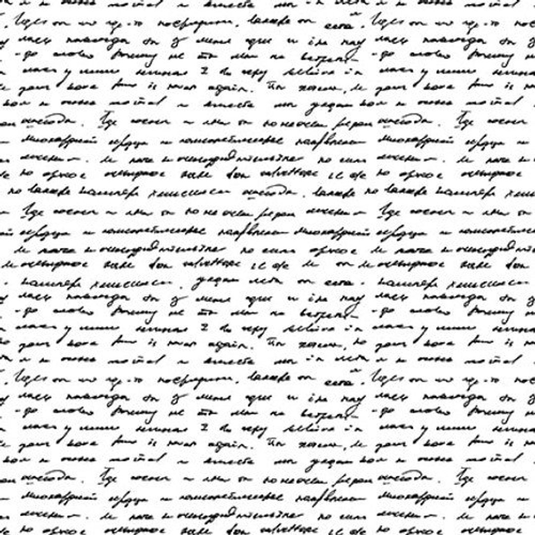 Blank Paradox II Handwriting (3571 01) 1/2 Yard Increments*low Volume ...