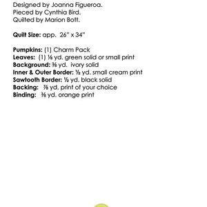 Pumpkin Trio Quilt Pattern*fig Tree Pumpkin Trio Pattern*pumpkin ...