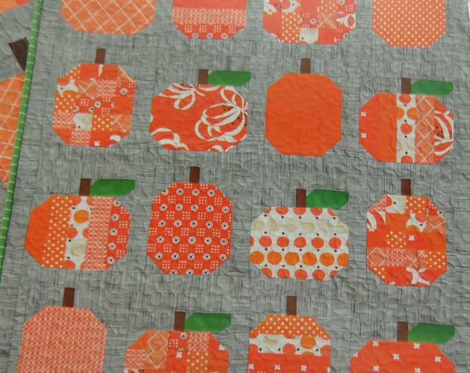 Farm House Fall Quilt Kitfall Quilt Kitleaves & Pumpkins Quiltnew Fall ...