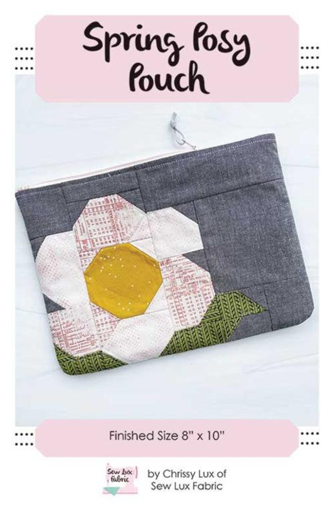 Spring Posy Pouch Pattern by Sew Lux Fabric*moda Pouch Club*zipper Bag ...