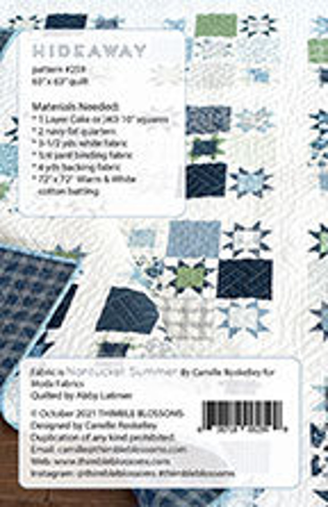 Hideaway Quilt Pattern by Thimble Blossoms*hideaway Quilt Pattern ...