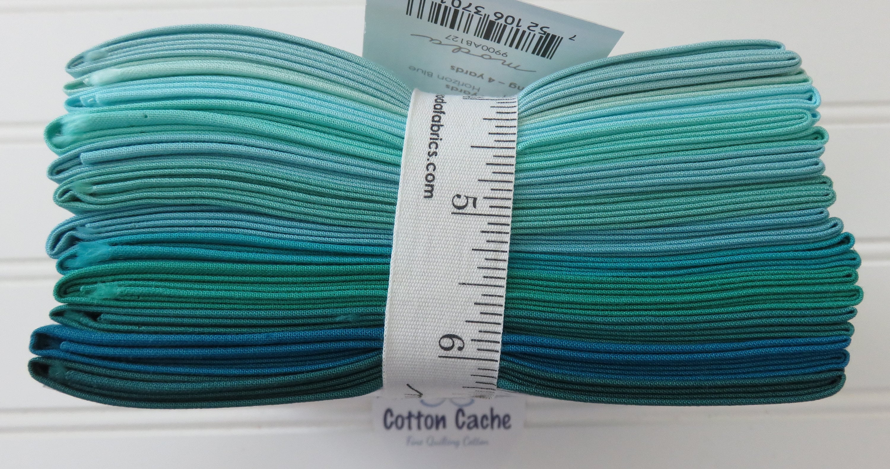 Moda Bella Solids Teal FQ Bundle (9900AB 127)