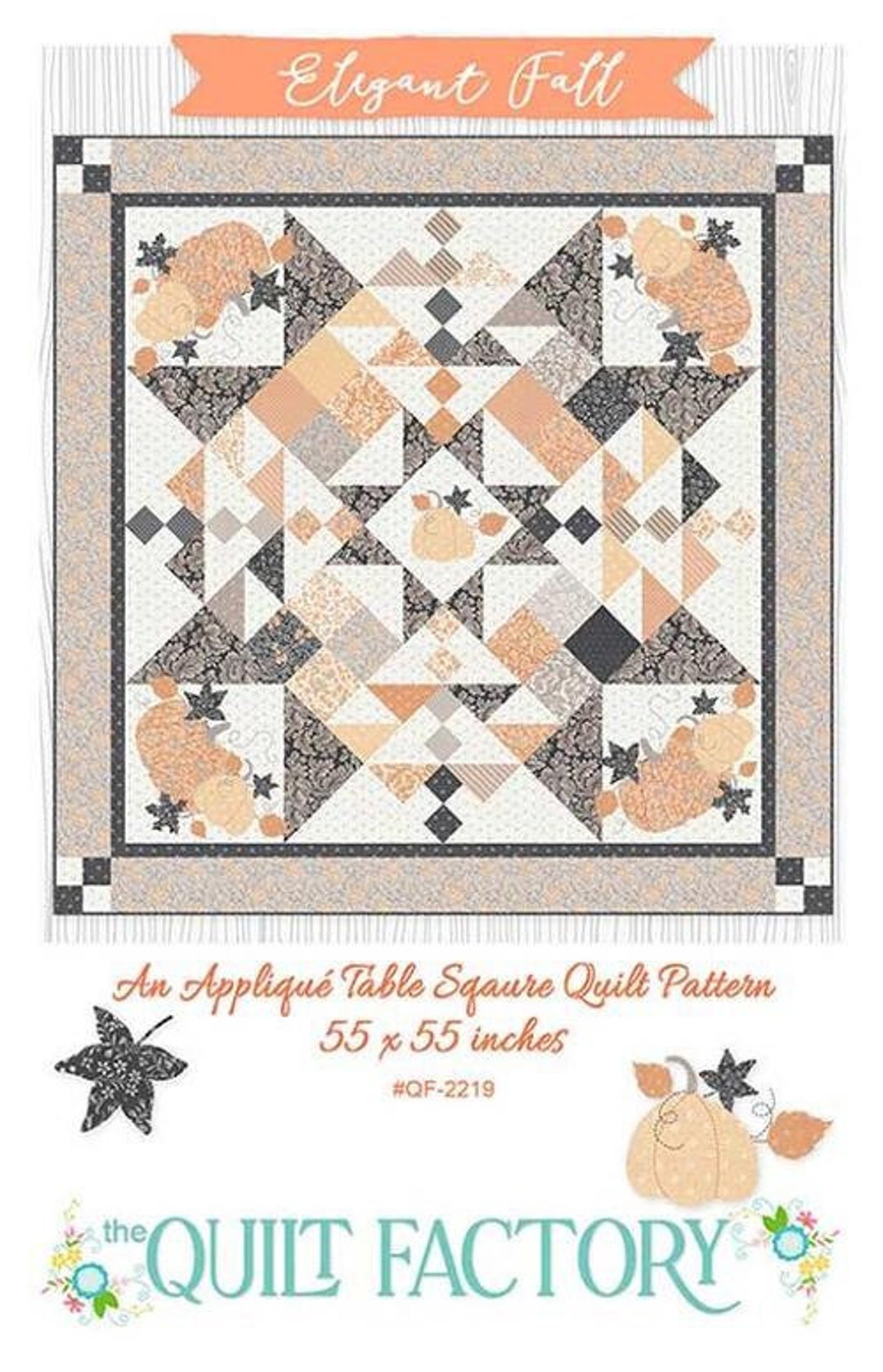 Elegant Fall Table Square Pattern by the Quilt Factory*fall Quilt*star ...