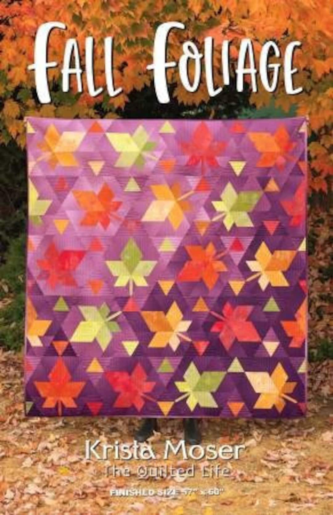 Fall Foliage Quilt Pattern by the Quilted Life*autumn Quilt*leaves ...