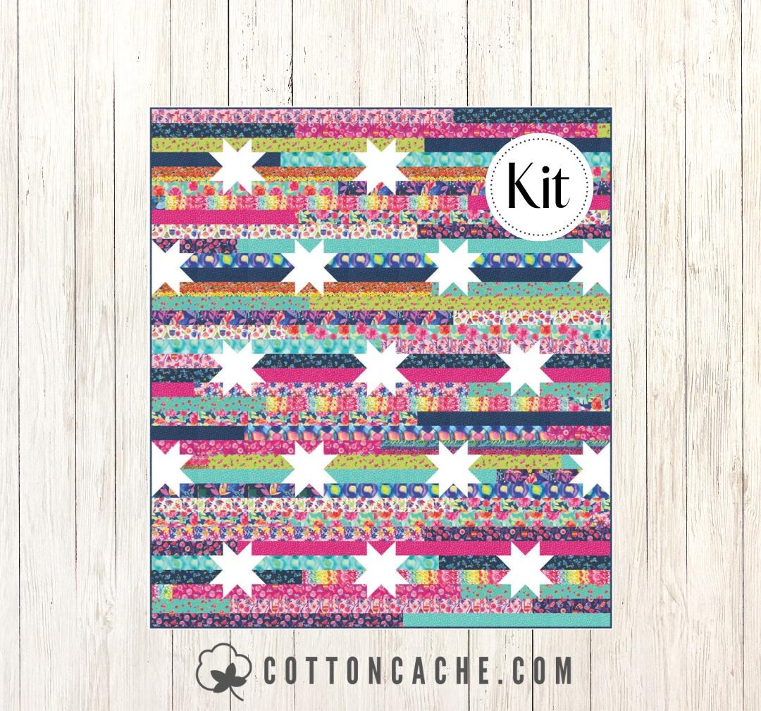 Jelly Stars Quilt Kit Featuring Flower Patches by Amarilys Henderson ...