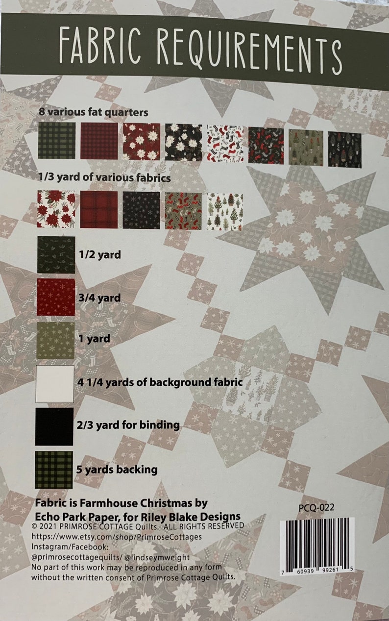 Legacy Quilt Pattern by Primrose Cottage Quiltchristmas - Etsy